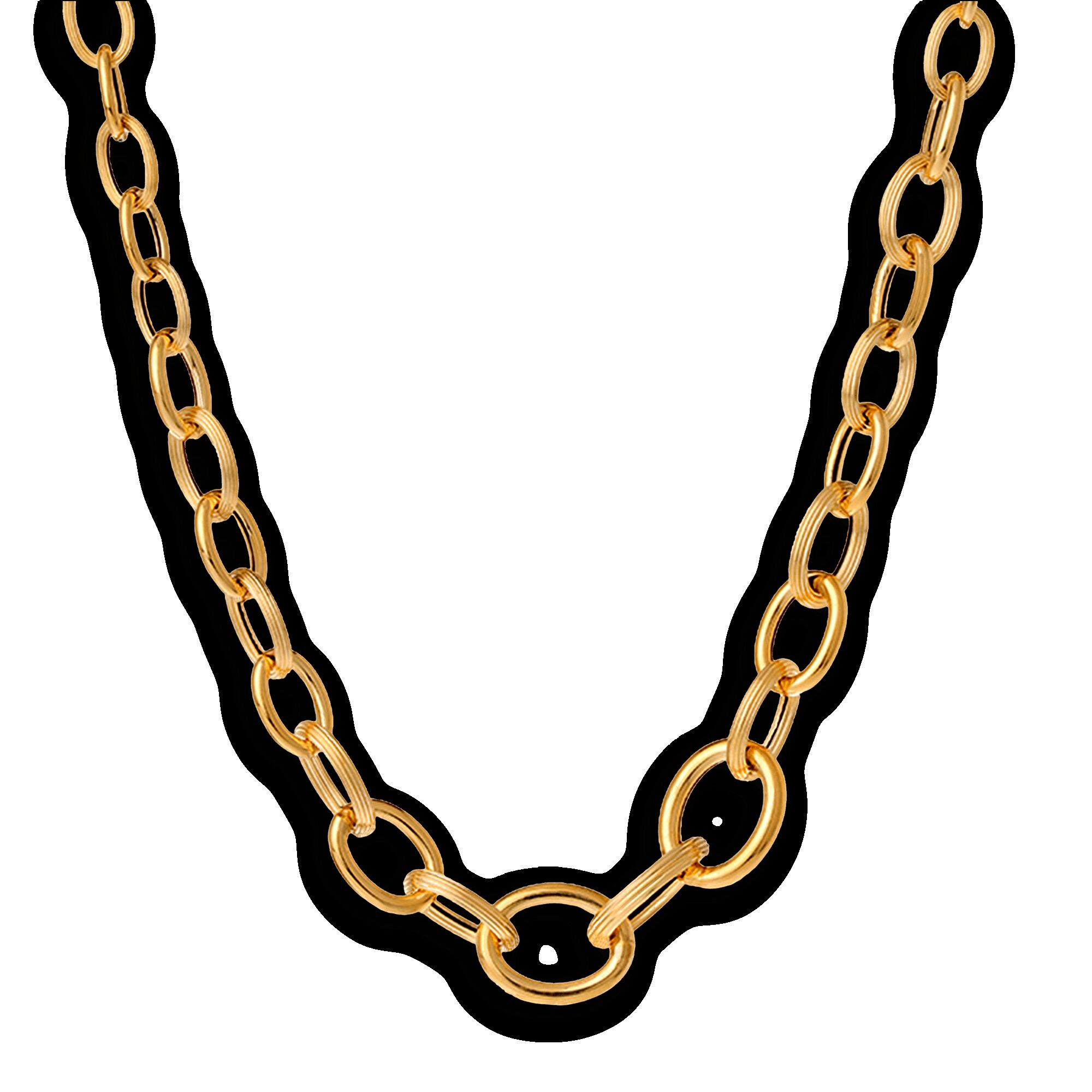 Collier or maille forçat antillais chute 45cm | Créolissime