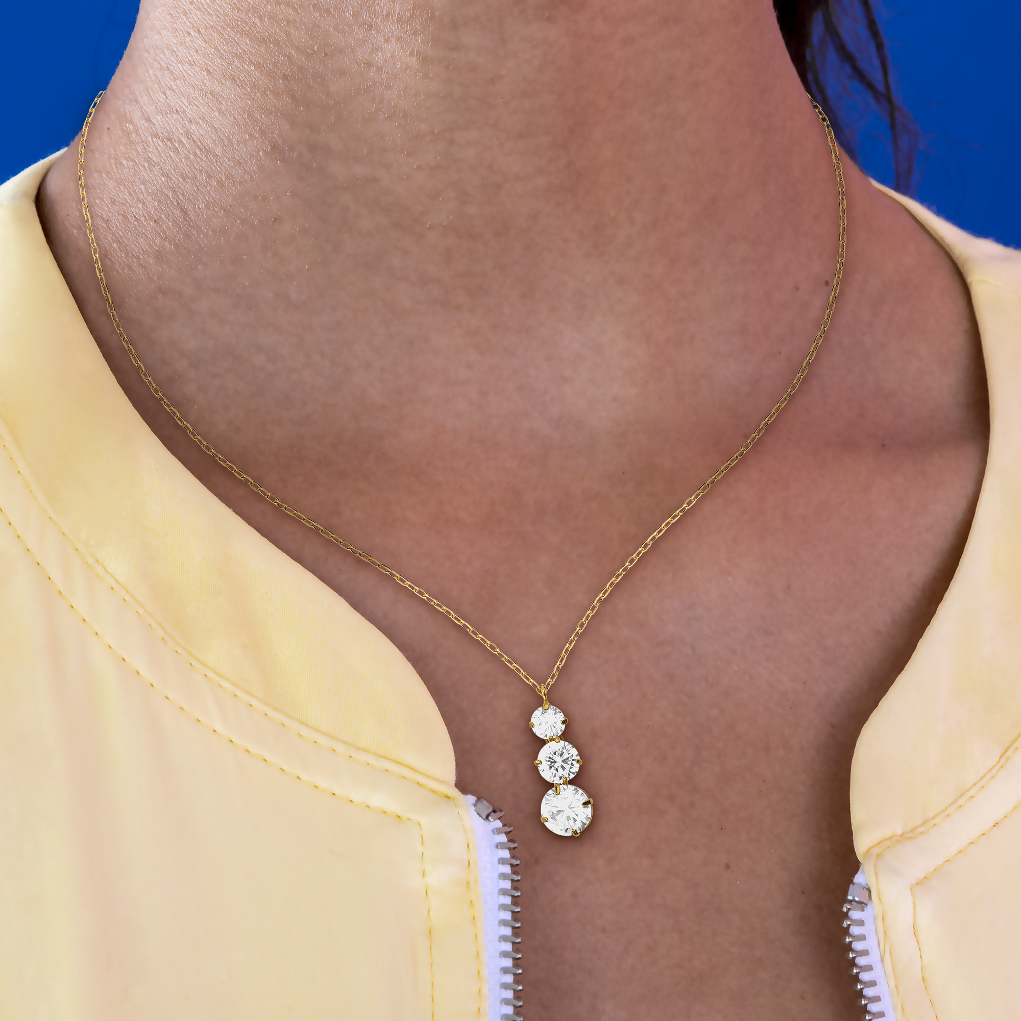 Collier or zirconium 42cm | Créolissime