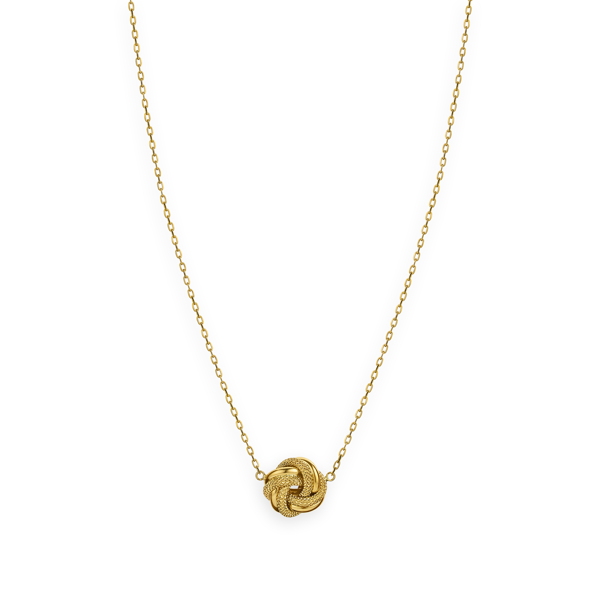 Collier or chaîne motif nœud 45cm | Créolissime